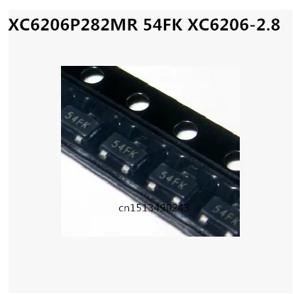 Original nuevo, 100 unidades/XC6206P282MR SOT 23 54FK 2,8 V XC6206 2.8 ...