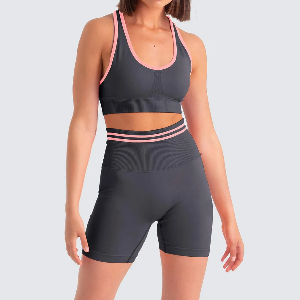 Seamless-Sports-Sets-Tracksuits-Running-Crop-Bra-High-Waisted-Shorts ...