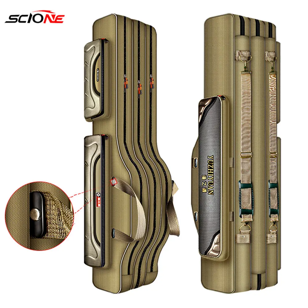 Fishing Bags 2/3/4 Layers 100/120 CM Multifunctional Fishing Rod Bags ...