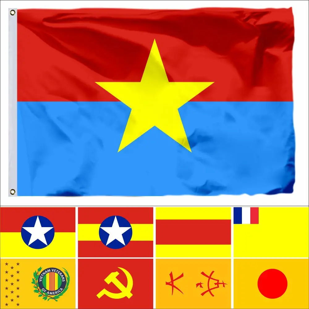 Vietnam-Revolution-Party-Flag-3X5FT-90X150CM-100D-History-Banner ...