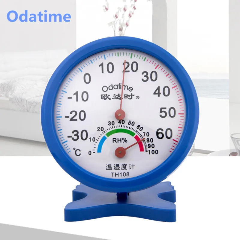 Odatime Nhiệt Kế Đo Độ Ẩm Đồng Hồ Vòng Đồng Hồ Hình Đo Trong Nhà Tường Ngoài Trời Nhiệt Độ Độ Ẩm 