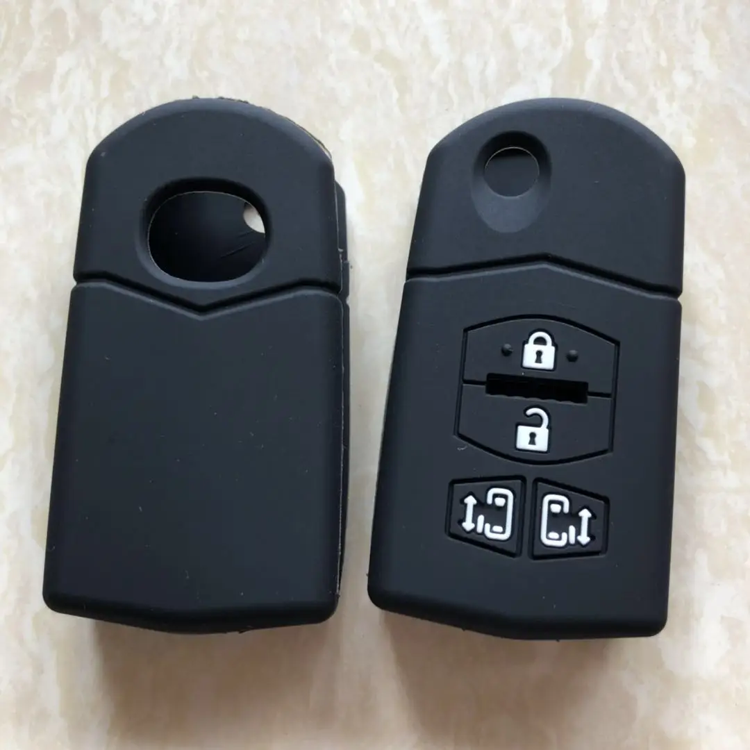 Keyless Car Cover Key Case For Mazda Mpv 2004-2006 6 Sliding Doors Flip ...