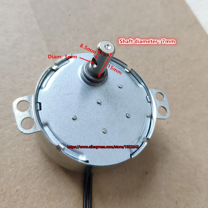 Brand new TYC50 220V 50/60HZ 4W AC synchronous gear motor 2.5rpm 5rpm ...