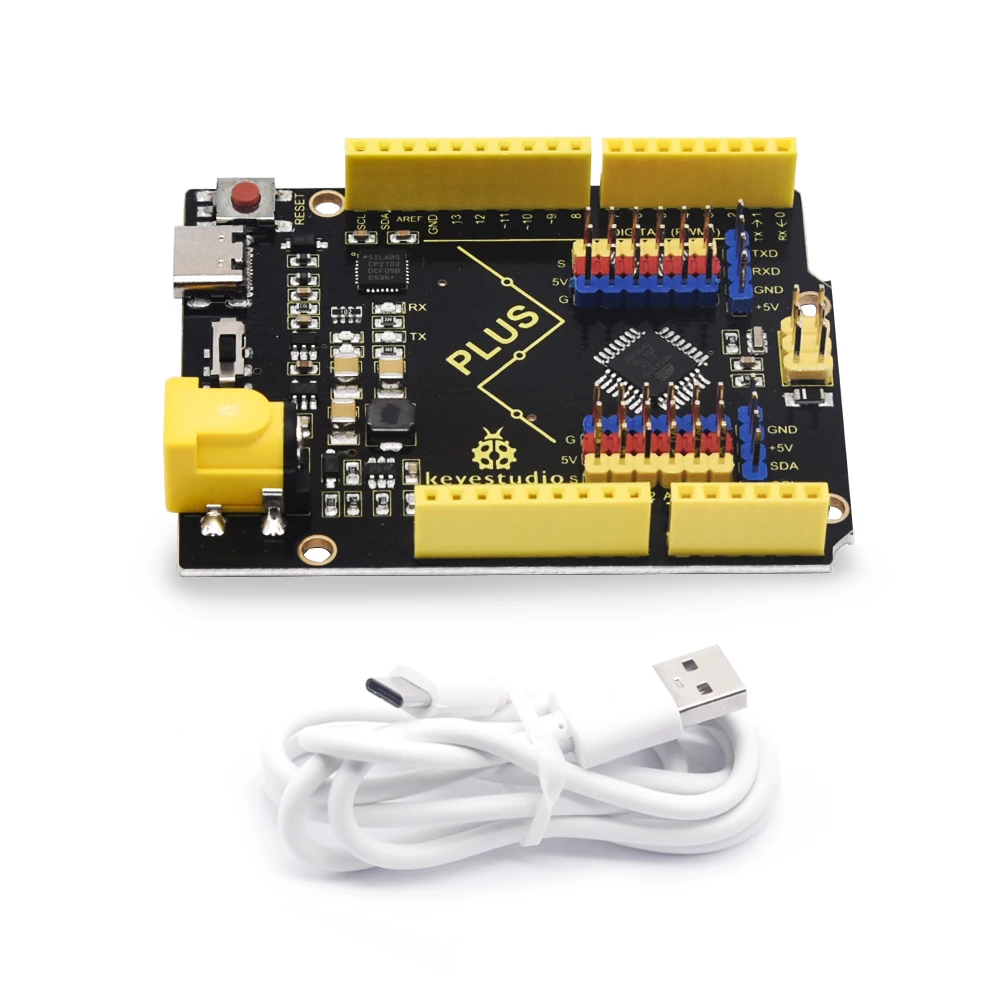 Keyestudio PLUS Development Board with Type C interface +USB cable ...
