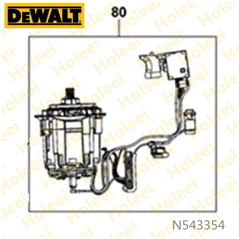 มอเตอร์และสวิทช์ SA สำหรับ DEWALT DCH323 N543354 Power อุปกรณ์ ...