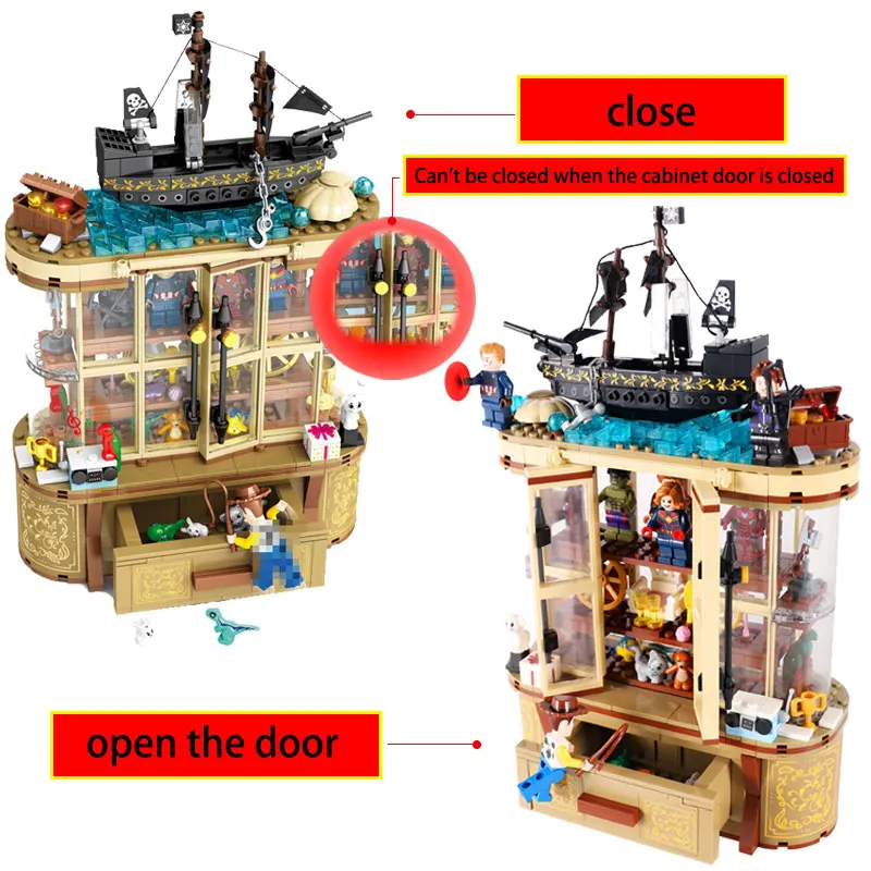 NEW Toy Story Buzz Lightyear Toy Cabinet Blocks Lepinblocks Disneyed ...