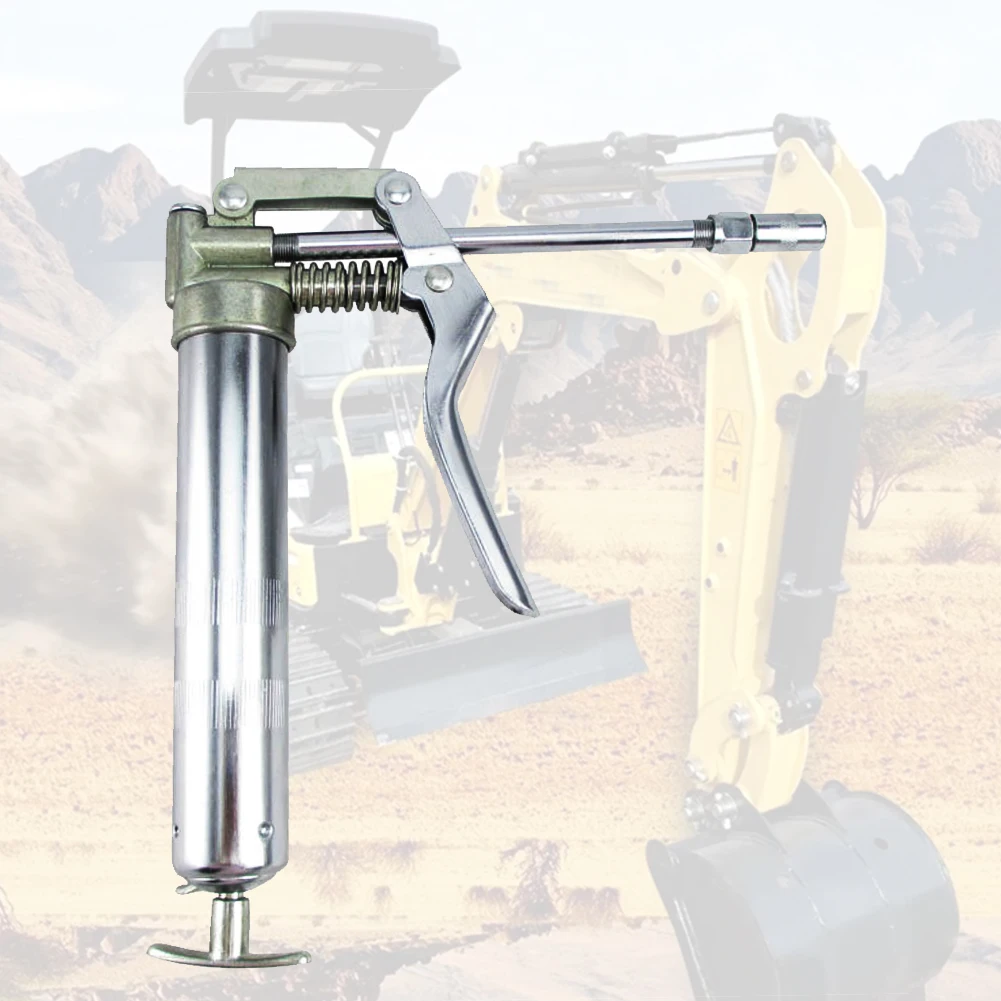 120CC Grease Gun Tool Hose Grease Machine Set Metal Steel Screw Auto ...