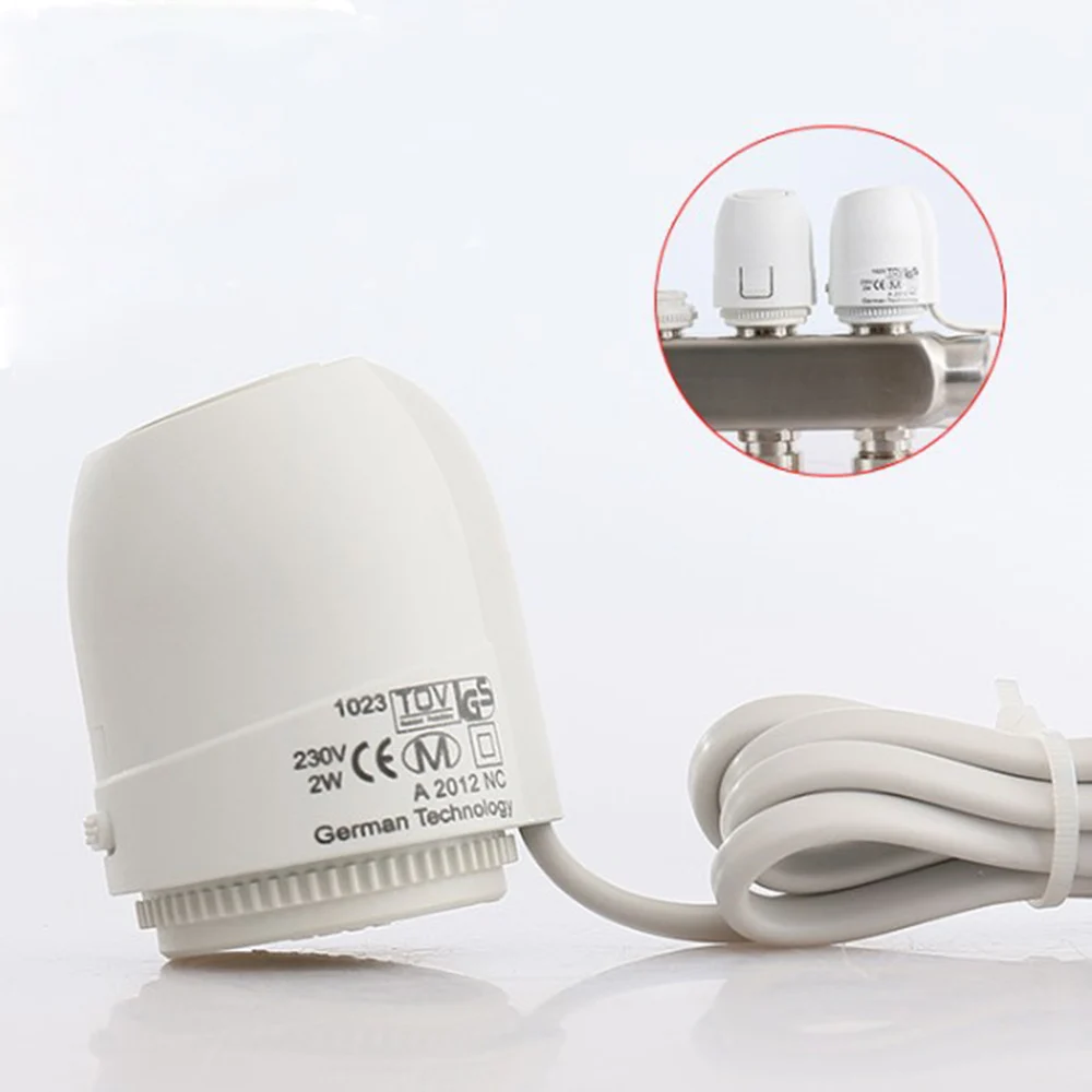 Nc 230V 2W Elektrische Thermische Actuator Vloerverwarming Klep ...
