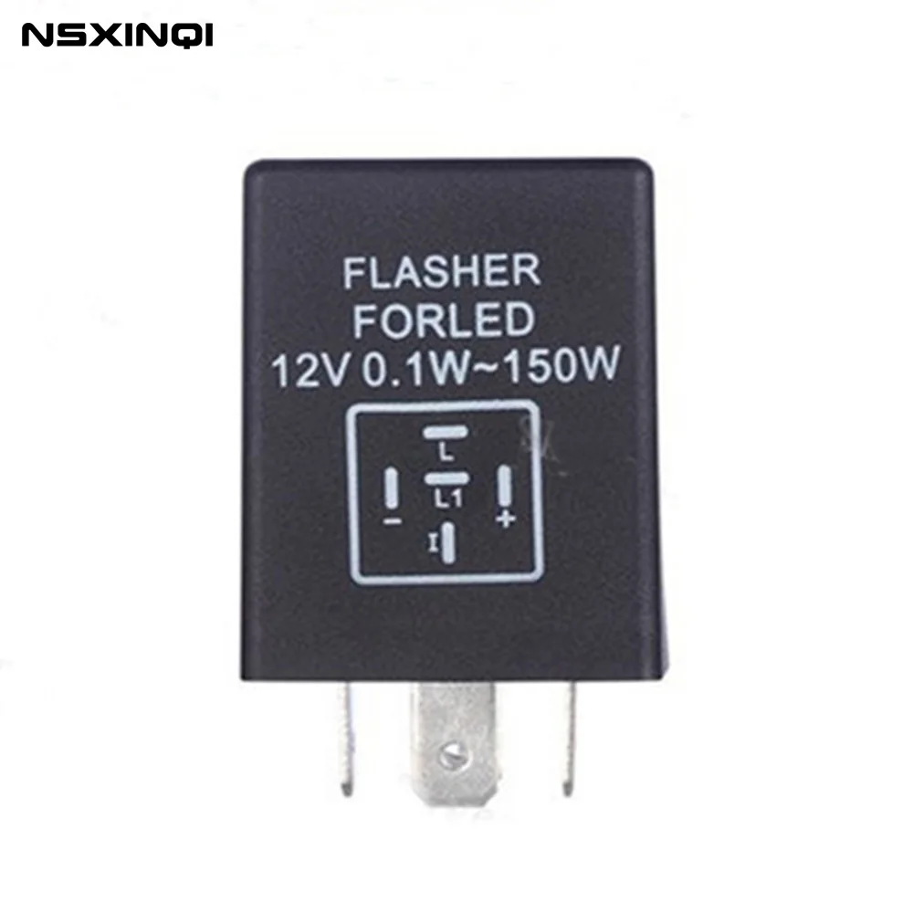 12V-4Pin-5Pin-Auto-LED-Flasher-Relay-Solve-Turn-Signal-Light-Hyperflash ...