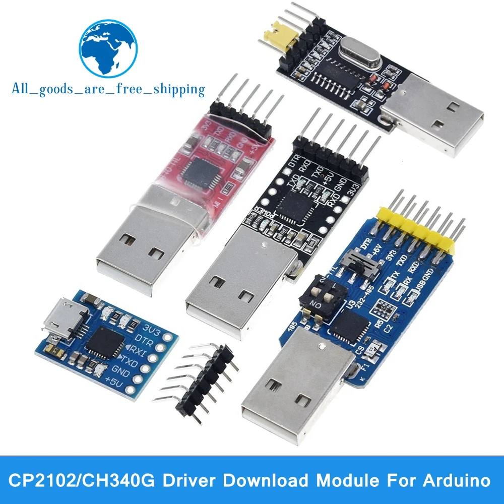 Cp2102 Usb 2.0 To Uart Ttl 5pin Connector Module Serial Converter Stc Replace Ft232rl Ch340g ...