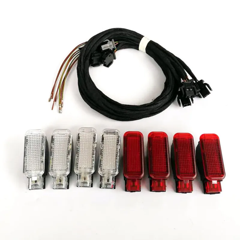 Red / White Door Panel Warning Light Lamp 8KD947411 6Y0947411 For Audi ...