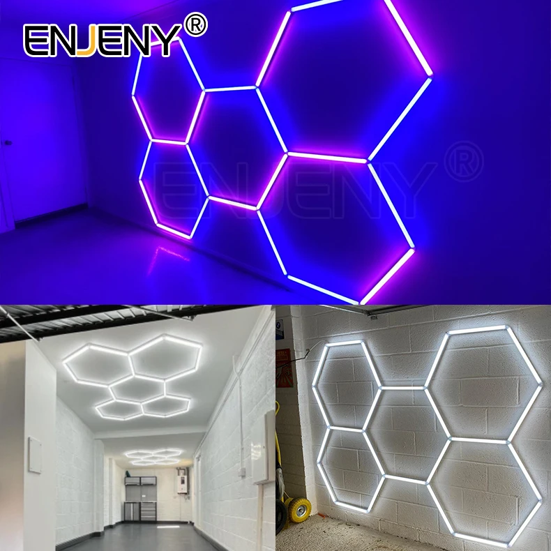 Customized-led-Neon-Strip-Night-Lamps-Honeycomb-Hexagonal-LED-Ceiling ...