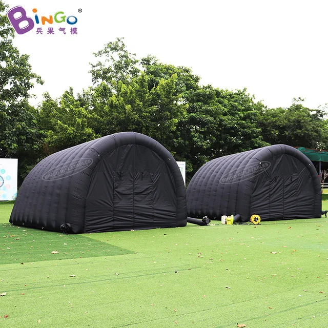 Customized 4X4x3 Meters Inflatable Black Tunnel Tent For Outdoor ...