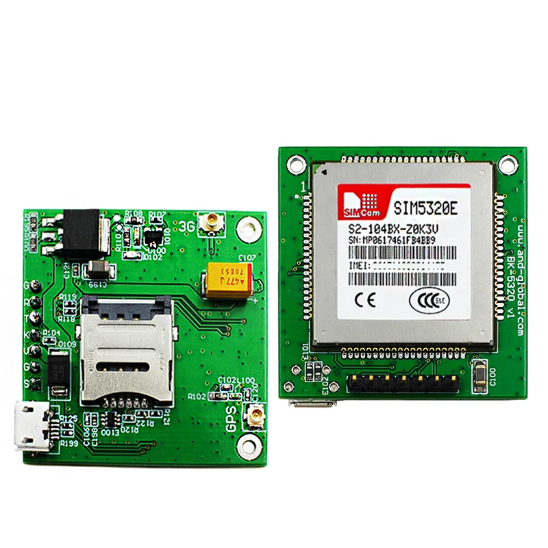 SIMCOM Placa de ruptura SIM5320E, placa de desarrollo de doble banda HSDPA/WCDMA y Quad Band GSM ...