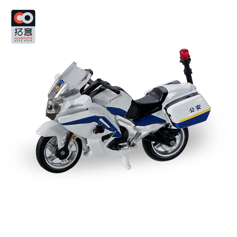 1/64 Xcartoys Chinese CFMoto Police Motorcycle Diecast Replica Scene ...