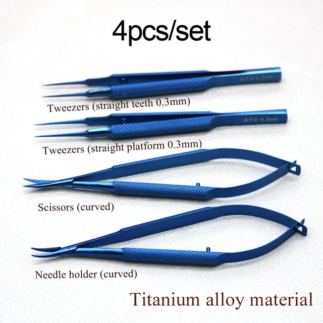 Surgical microtitanium surgical instrument ophthalmic microsurgical ...