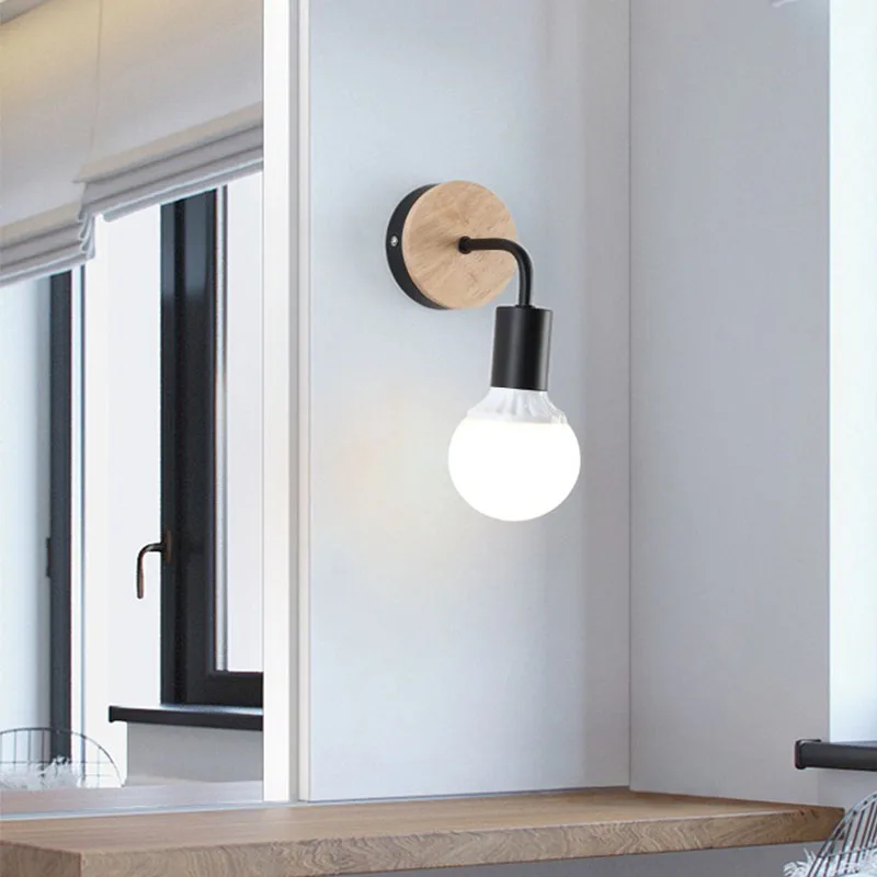 APPLIQUE D'INTERIEUR,white body No bulb-Black wire EU plug--Applique ...