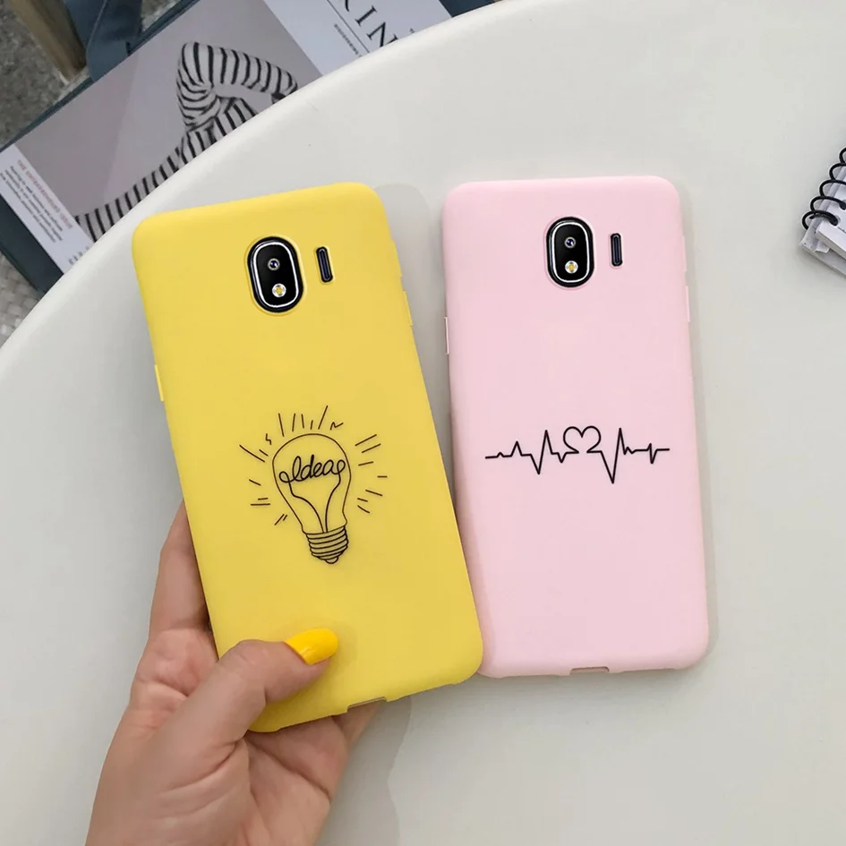 Samsung Galaxy J4 Case | Silicone Matte Cover | Silicone Back Fundas ...