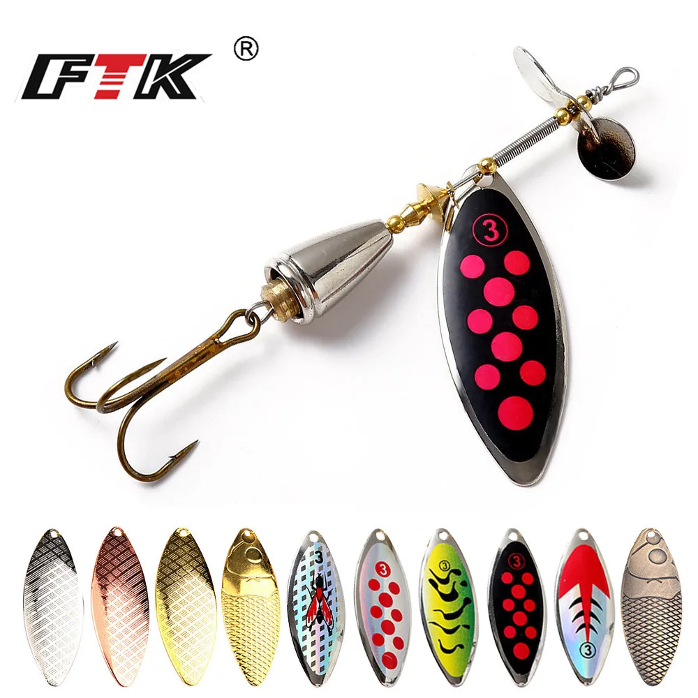 FTK 1PC Spinner Bait Fishing Lures 16.5g 10cm Pesca Spinner Sequin ...