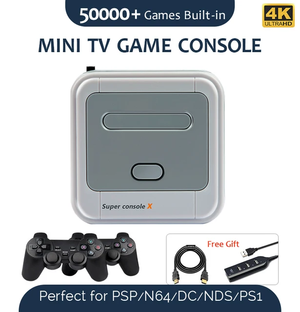 Super Console X Retro Game Console For PS1/N64/DC/NDS 50+ Emulators ...
