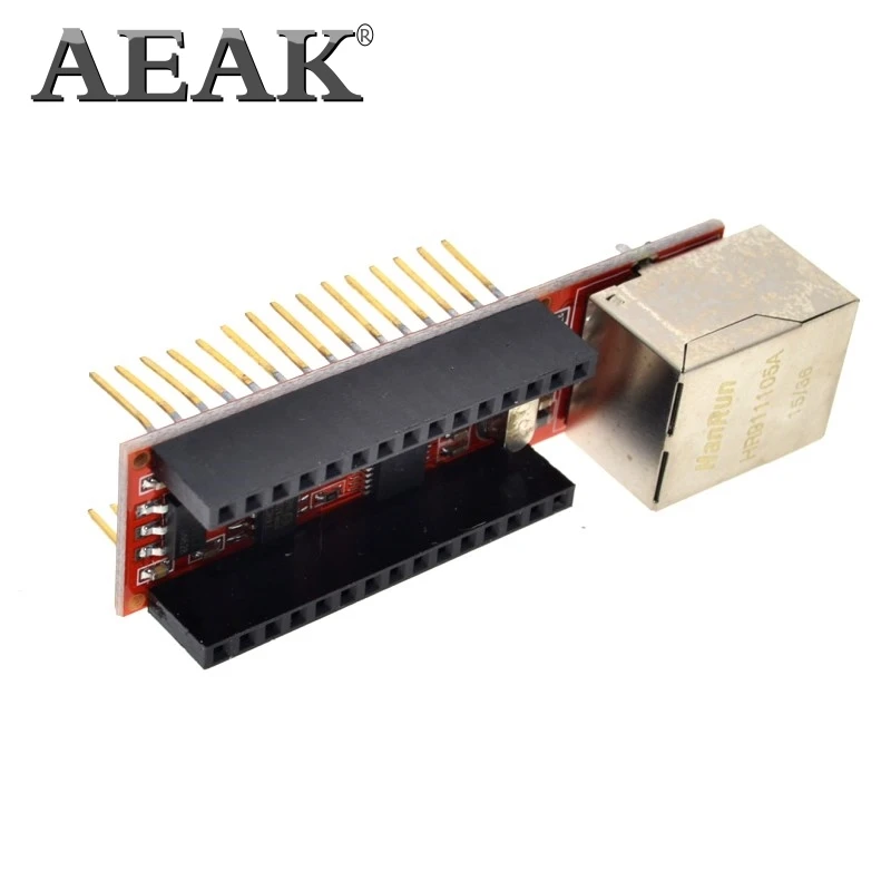 AEAK 1 шт. ENC28J60 Ethernet щит V1.0 для arduino совместимый Nano 3,0 ...