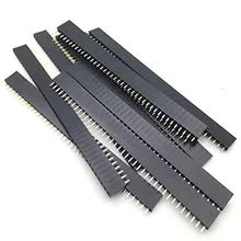 20 Pcs 10 Pairs 40 Pin 1x40 Single Row Male And Female 2.54 Breakable ...