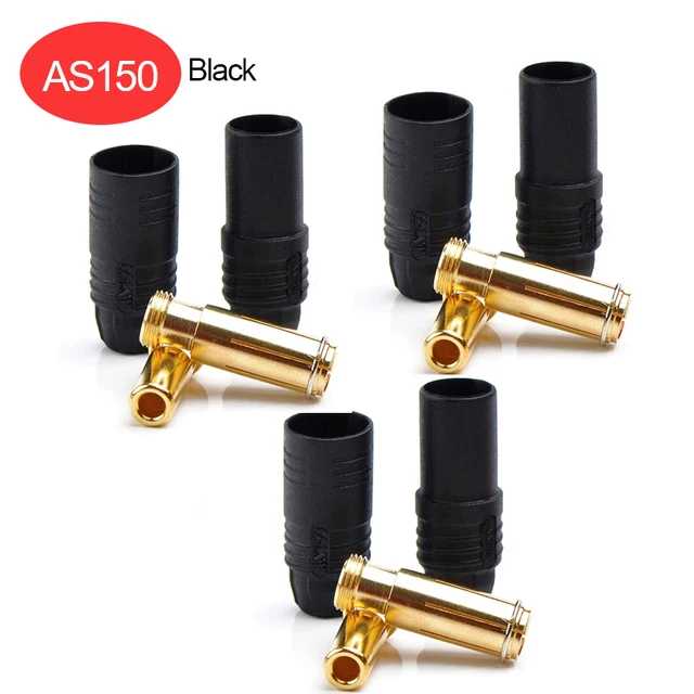Youme 6pairs Amass AS150 Male Female Anti Spark Connector Gold Plated ...