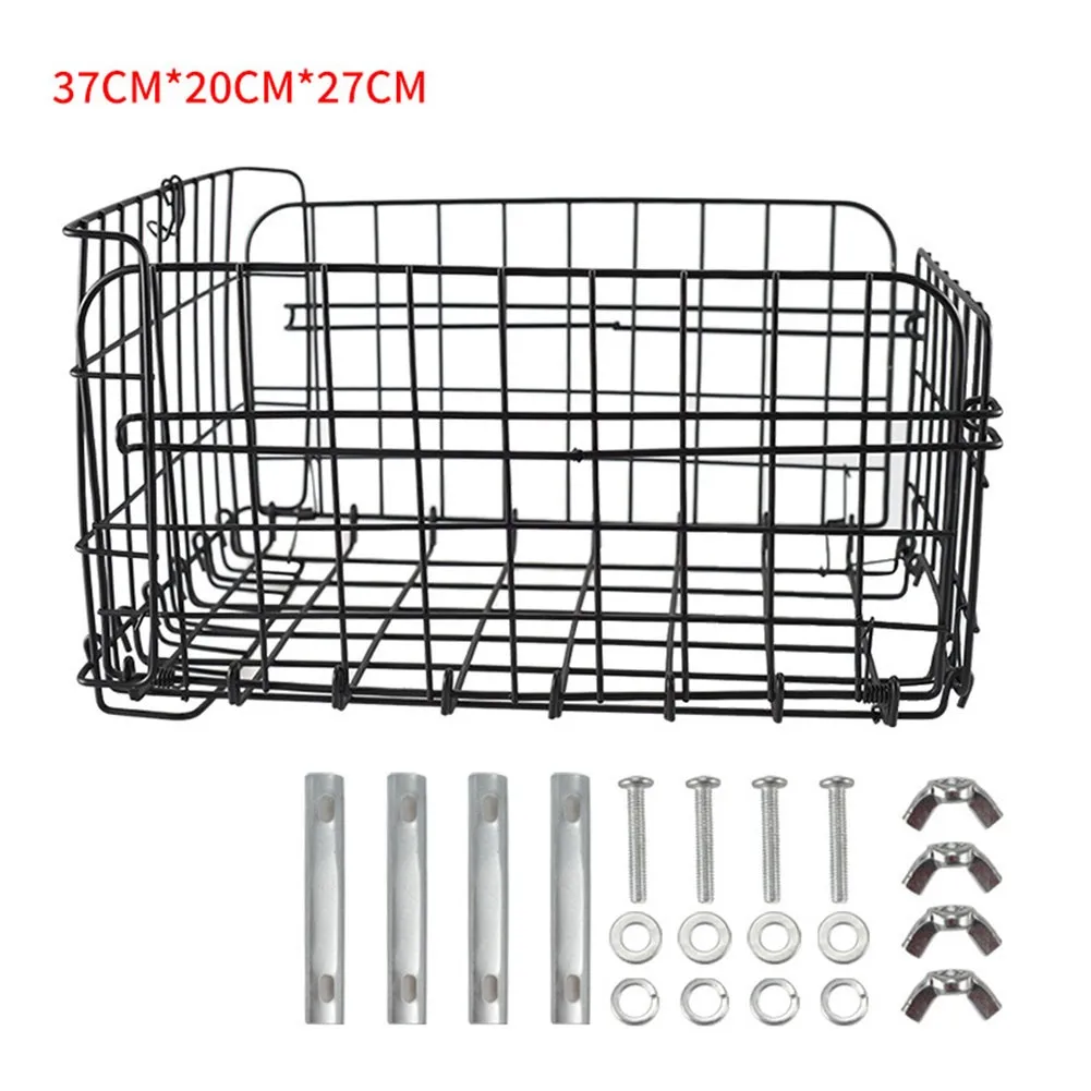 Stainless Steel Bike Folding Basket | Stainless Steel Rear Back Basket ...