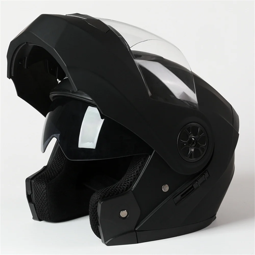 BLD Modular Dual Lens Motorcycle Helmet Safety Downhill Flip Up Helmets ...
