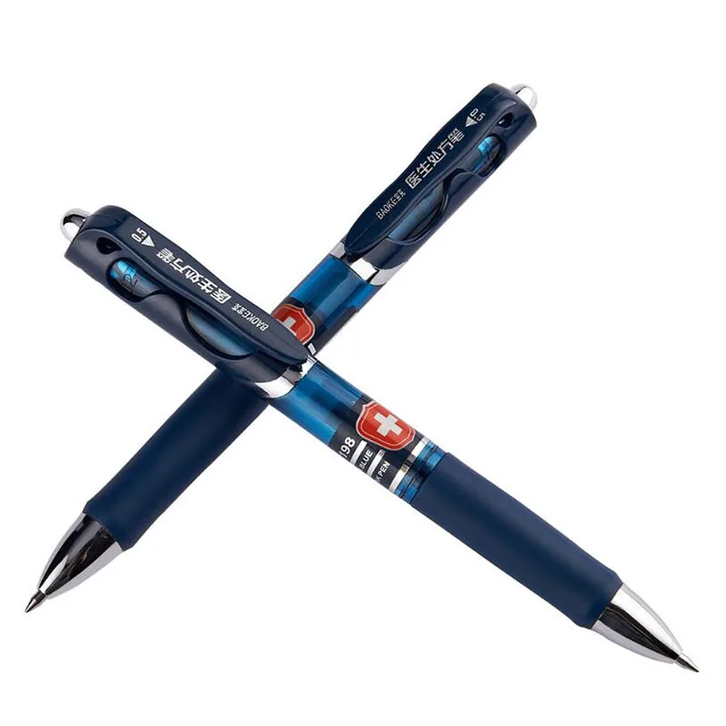 1pc Press Gel Pen Doctor Office Special Signature Pen 0.5mm Refill Blue ...