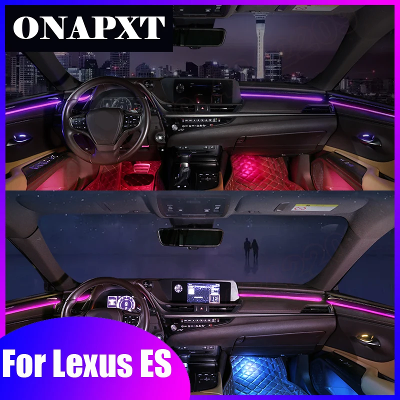 For Lexus Es 2013-2022 Neon Ambient Light Button Control 64 Colors Car ...