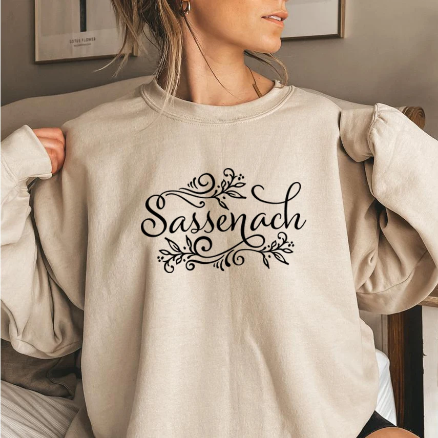 Women Sassenach Sweatshirt Outlander Book Series Hoodie Claire Jamie ...