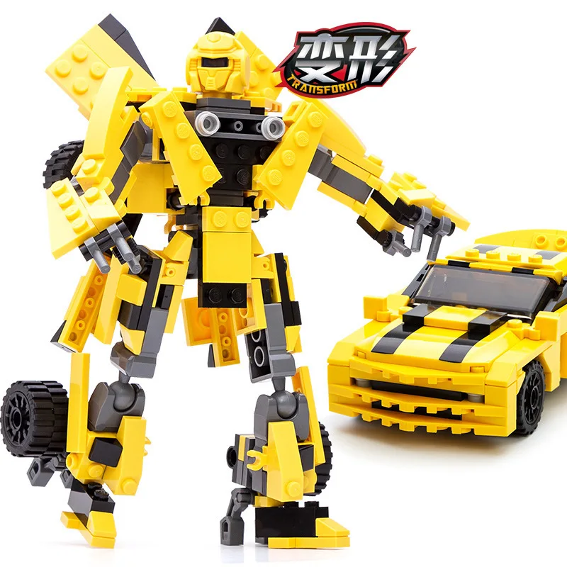 Transformer car small particles assemble building blocks 2 in one ...