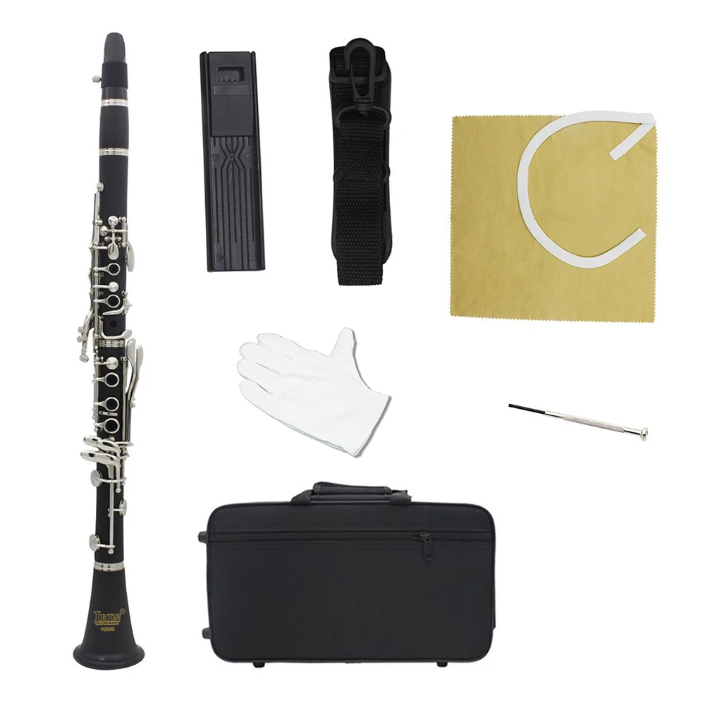 IRIN Bb Clarinet 17 Keys B Flat Musical Instruments High Quality ...