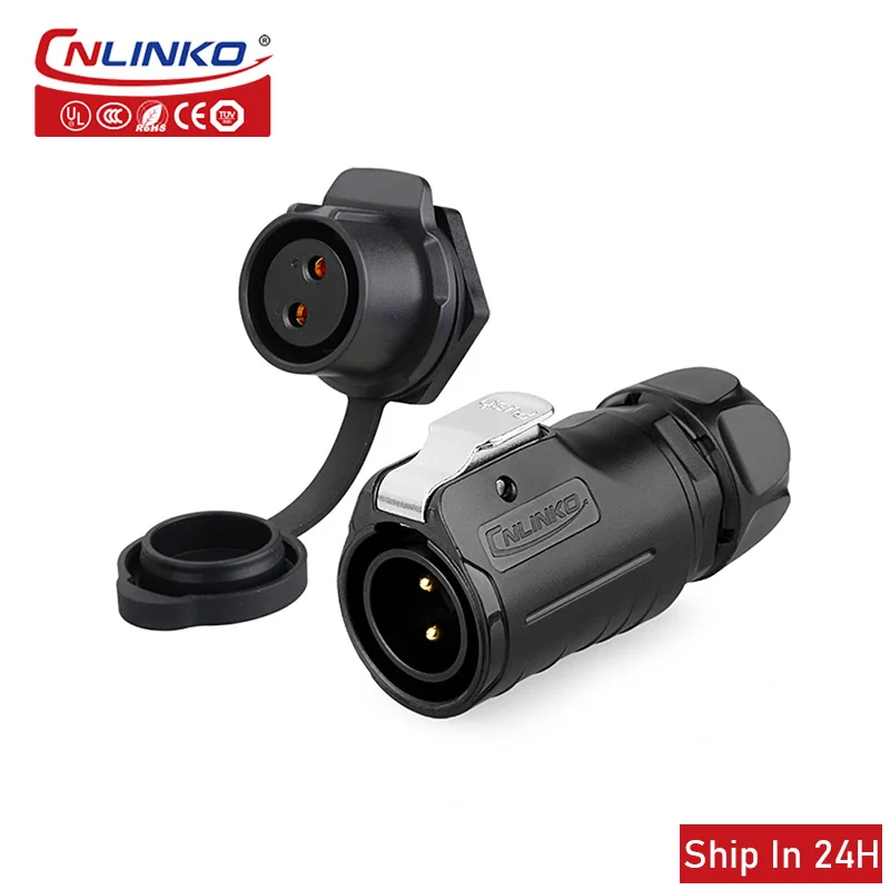 Cnlinko-LP20-IP67-Waterproof-2pin-Aviation-20A-Electrical-Power-Plug-Socket-Industry-Cable ...