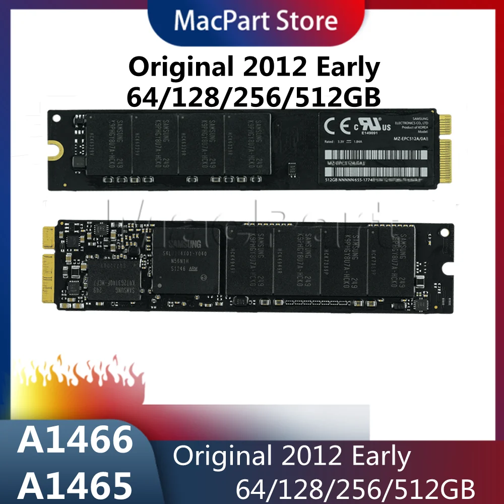 2012-Macbook-Air-A1466-A1465-SSD-64GB128GB-256GB-512GB-SSD-Md231-md232 ...