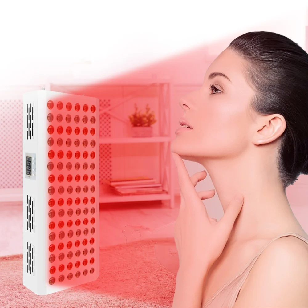 500W dengan Pewaktu Merah 660nm Lampu Panel Terapi Lampu Merah 8870 ...