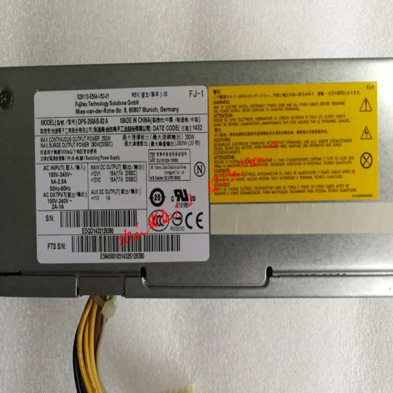 Original PSU For Fujitsu 250W Switching Power Supply DPS-250AB-82 A S26113-E564-V50-01 ...