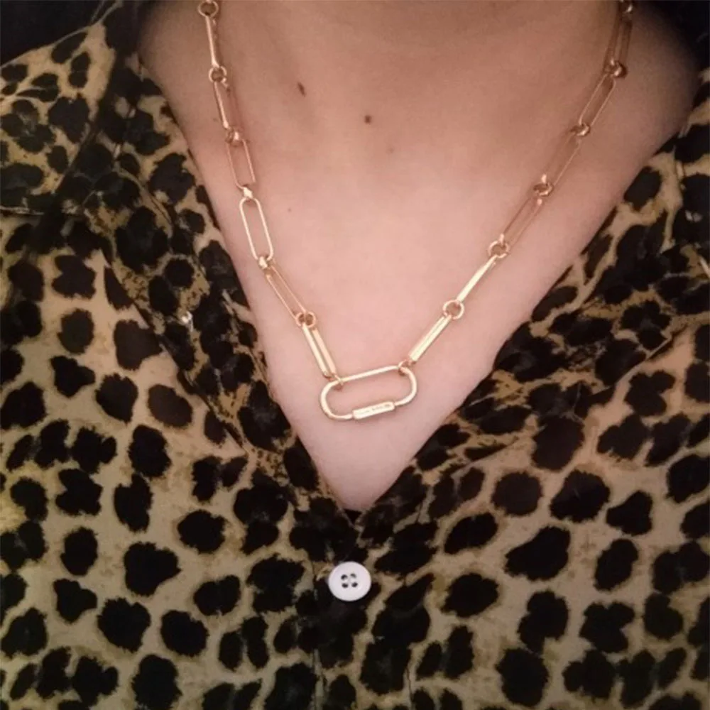 Cadena especial moderna para mujer y niña, Collar delicado unido ...