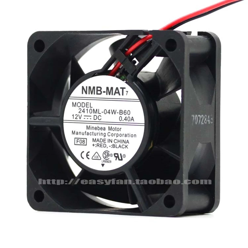 original for NMB 2410ML-04W-B60 B69 12V 0.4A 6cm 6025 power supply ...
