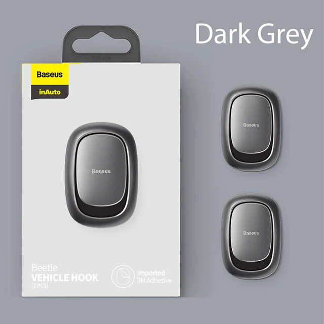 Baseus Auto Fastener Clip Vehicle Hooks For Bag USB Cable Storage ...