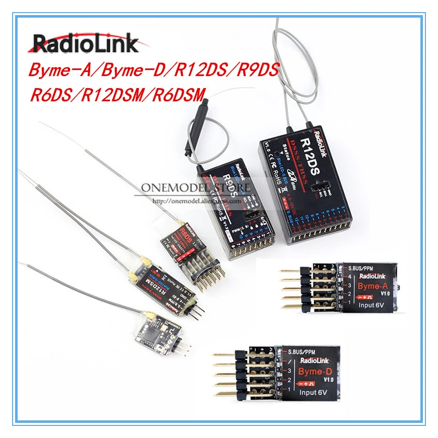 Original Radiolink-Byme-A/Byme-D/R12DS/R9DS/R6DS/R12DSM/R6DSM Flight ...