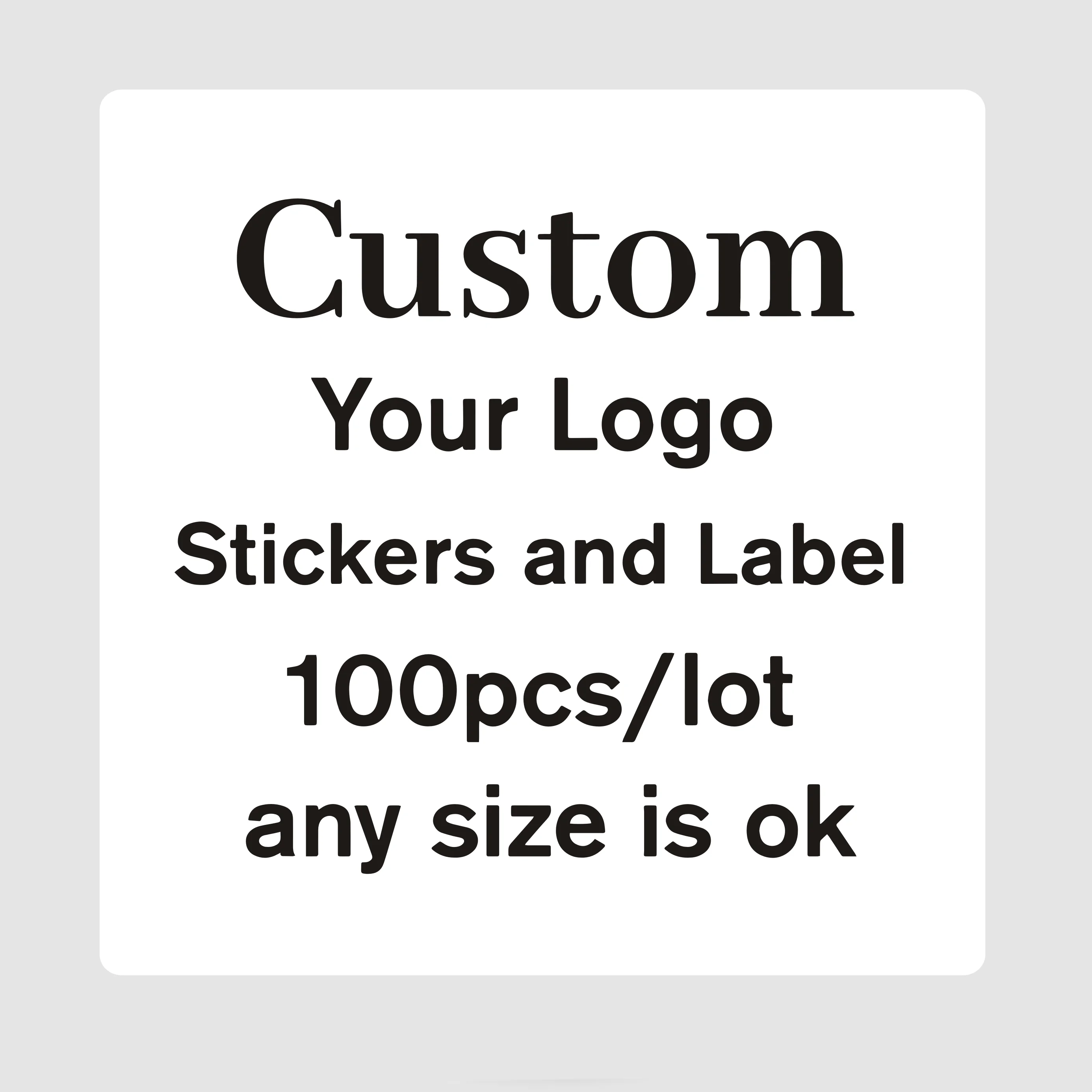 Custom Square Stickers, Customized Logo/wedding Stickers, Favors Boxes ...