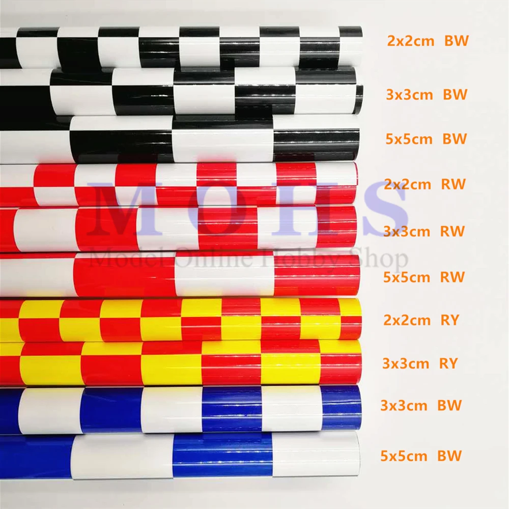 3meters RC model checkered film hot shrink covering film aircraft ...