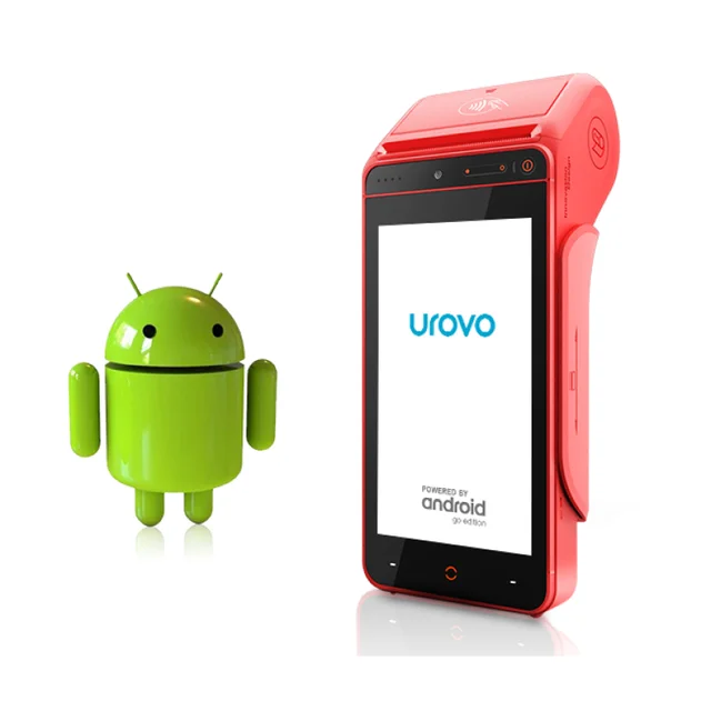 Urovo i9100 Android PDA 4G WIFI Bluetooth NFC smart POS payment terminal with thermal printer 58mm