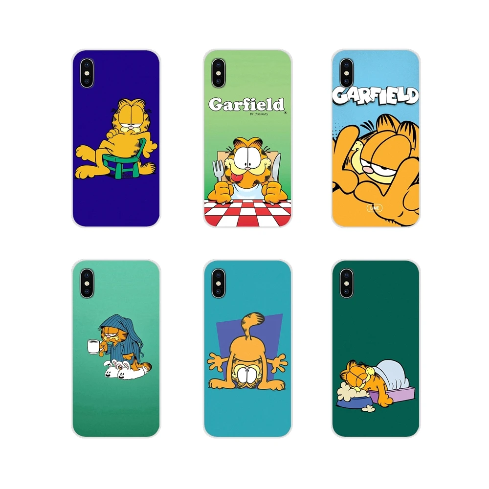 Accessories Phone Shell Covers Cartoon Garfield For Sony Xperia Z Z1 Z2 ...