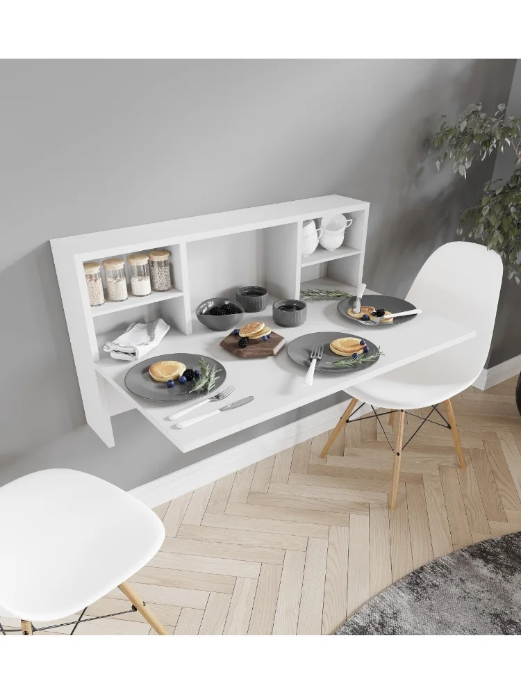Mesa de cocina plegable de pared, comedor, estudio, sistema de apagado ...