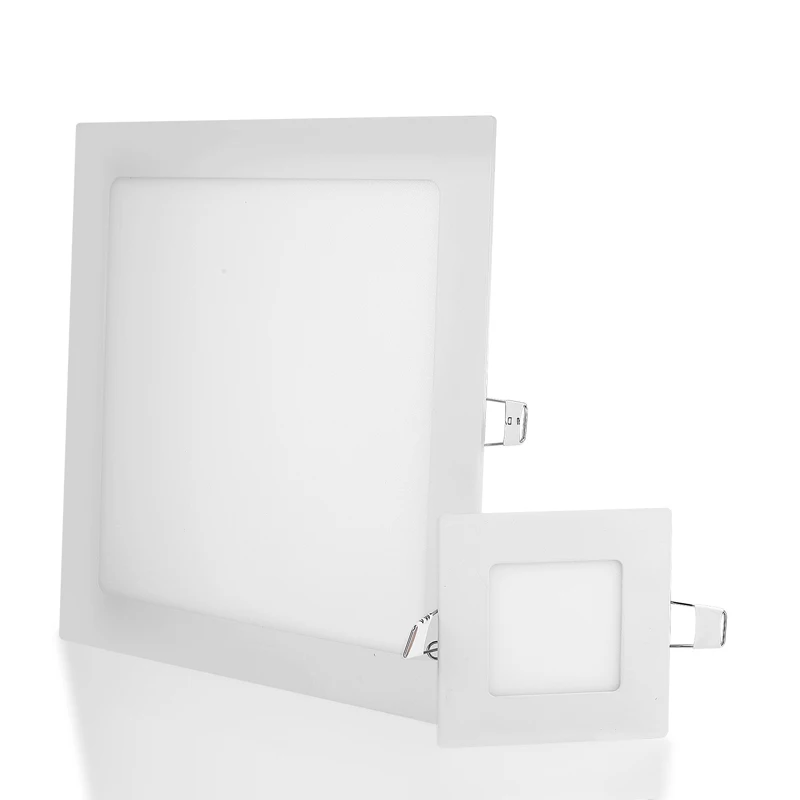 Panel de luz LED cuadrado ultradelgado, 3W, 6W, 9W, 12W, 15W, 18W ...