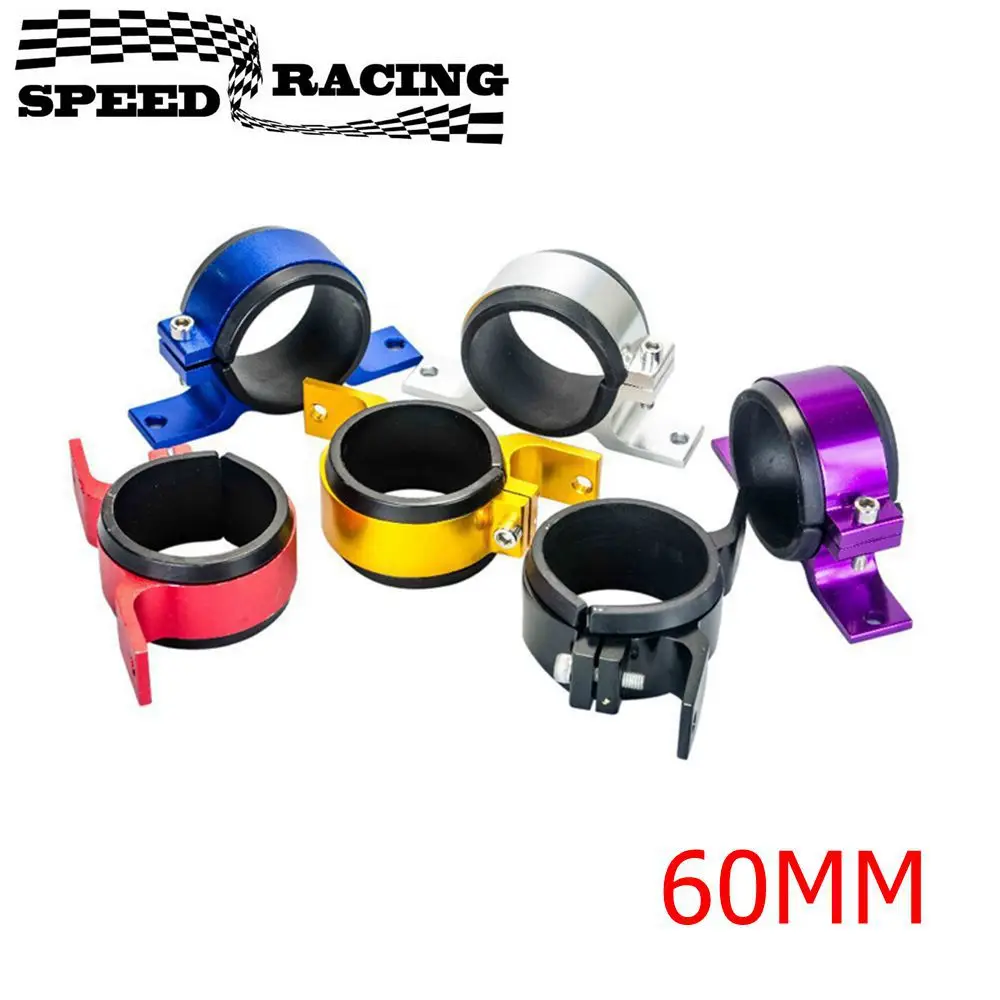 60MM Single External Fuel Filter Mounting Bracket, Aluminum Fuel Pump ...