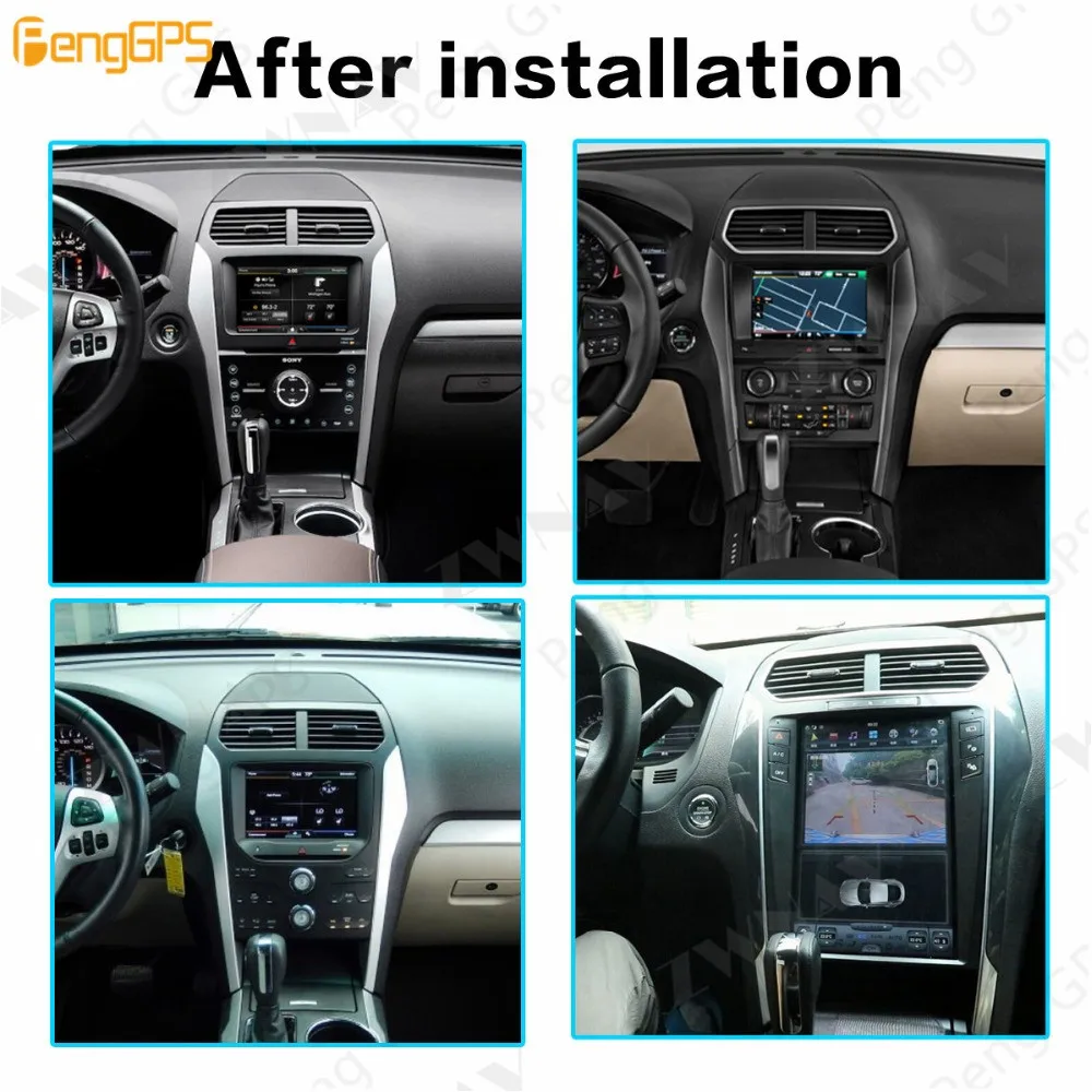 SYNC-Android-For-Ford-Explorer-2011-2019-Tesla-Style-4G64-Car-GPS ...